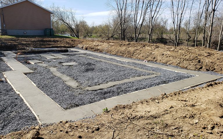 Coffrage de semelle de fondation en béton à Montréal, Laval,